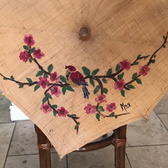 Source Unknown | Accessories | Vintage Rare Square Asianstyle Umbrella ...